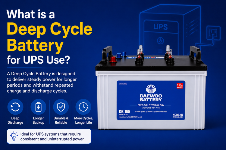 What is a Deep Cycle Battery for UPS Use – Daewoo Battery